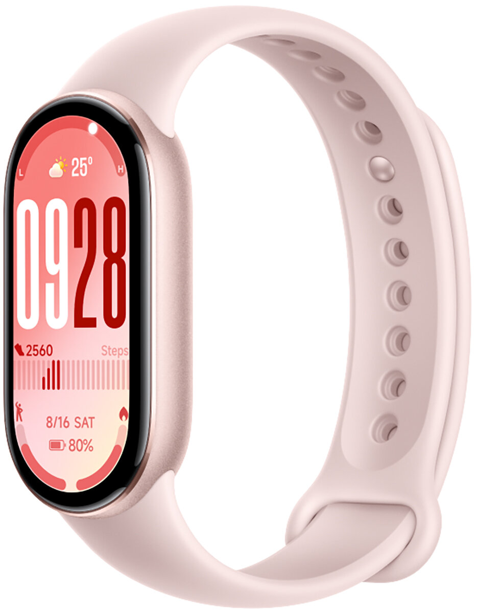 Фитнес-трекер Xiaomi Smart Band 10 розовое золото, 1.72" AMOLED 520x212, IP68, Время работы-504 ч, Bluetooth (BHR9999GL)