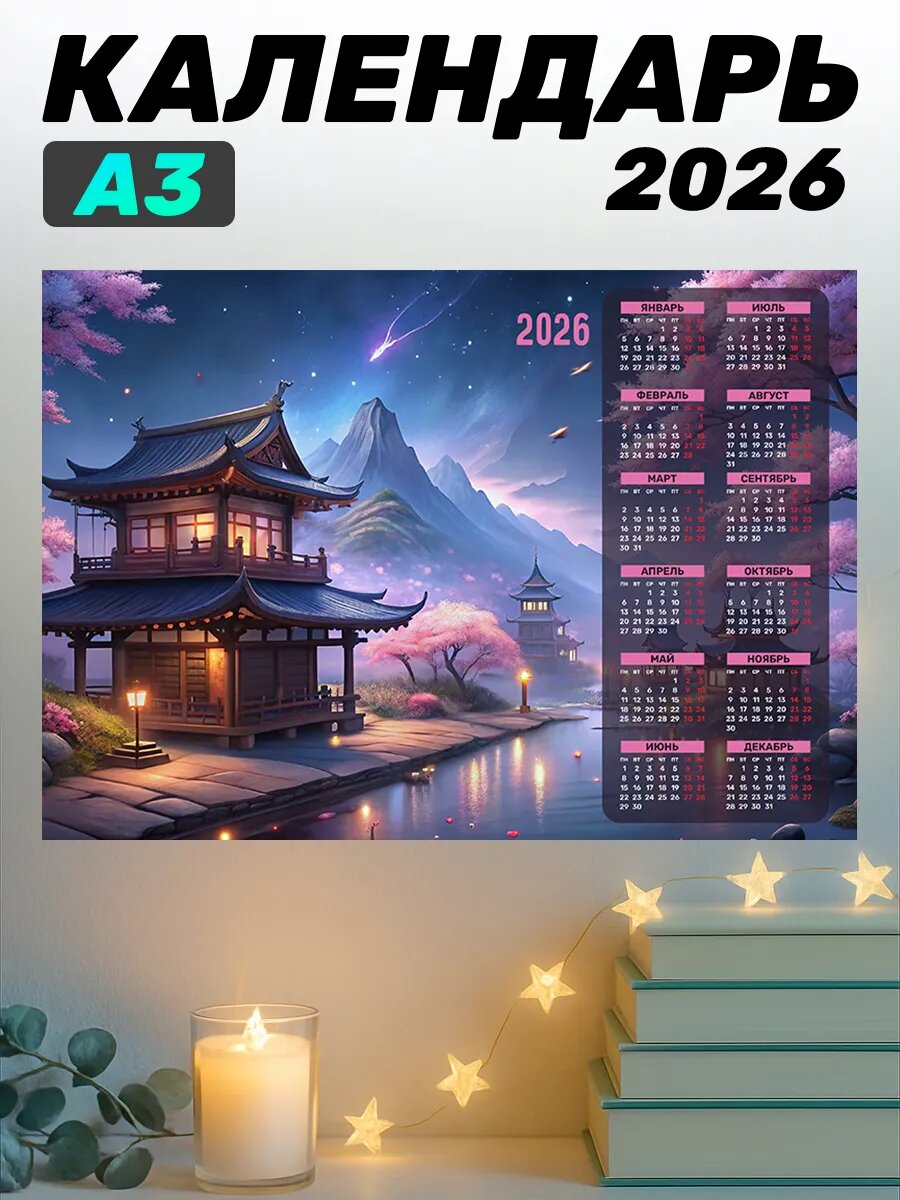 Календарь 2026 настенный Япония пейзаж