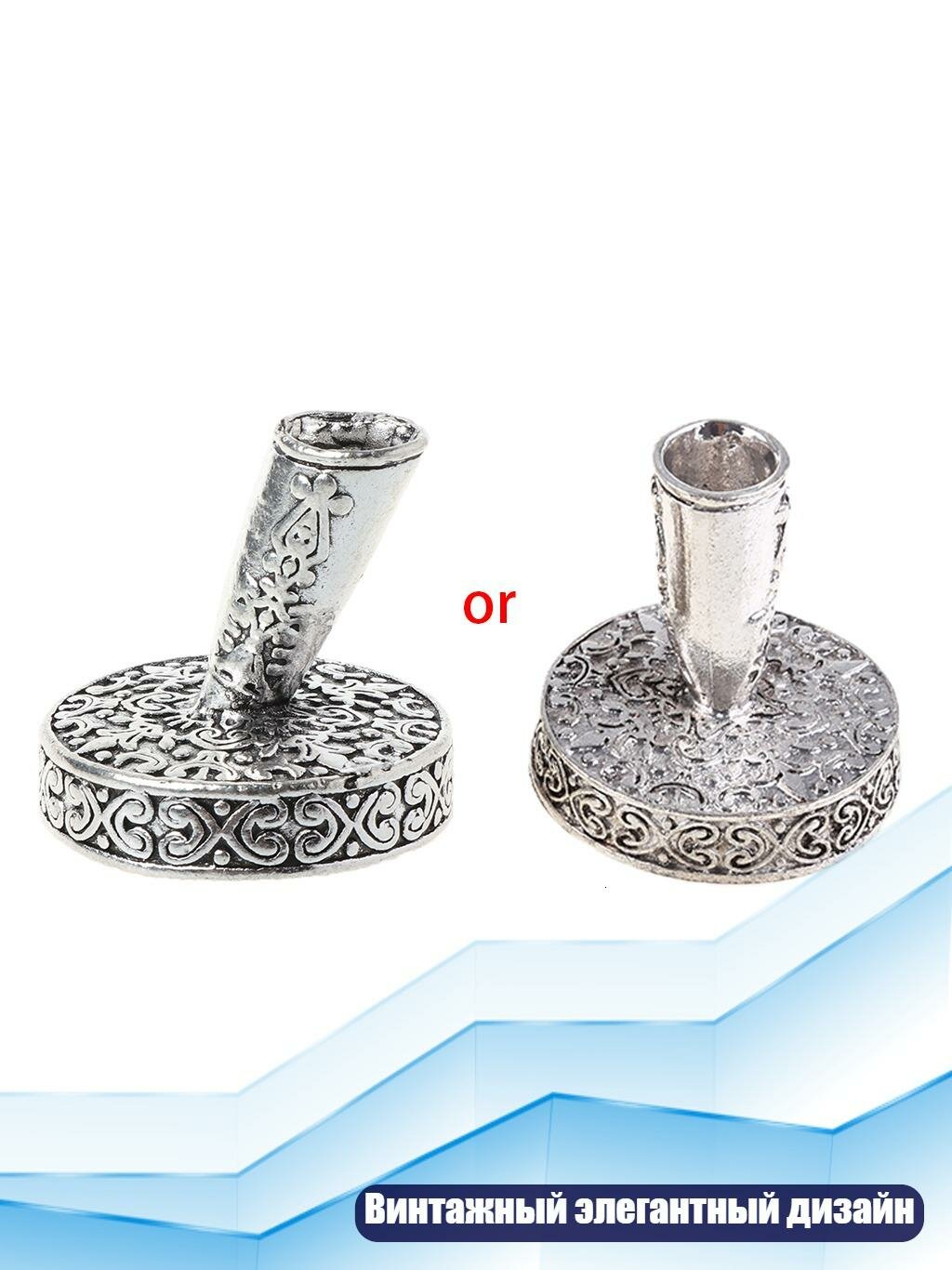 Винтажный держатель для перьевого пера, платиновый