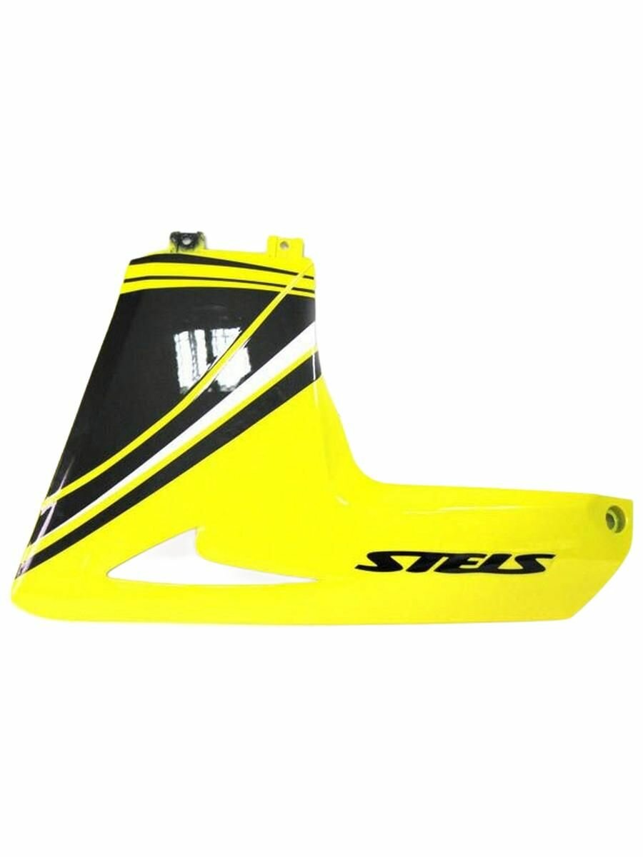 Щиток облицовочный, передний нижний левый жёлтый, пластик, мотоцикл STELS SB 200, LU045001 (item:200)