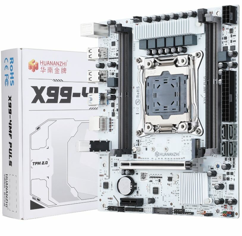 Huananzhi 4MF Plus DDR4 TPM2.0 SECURE BOOT, Комплект игровой X99