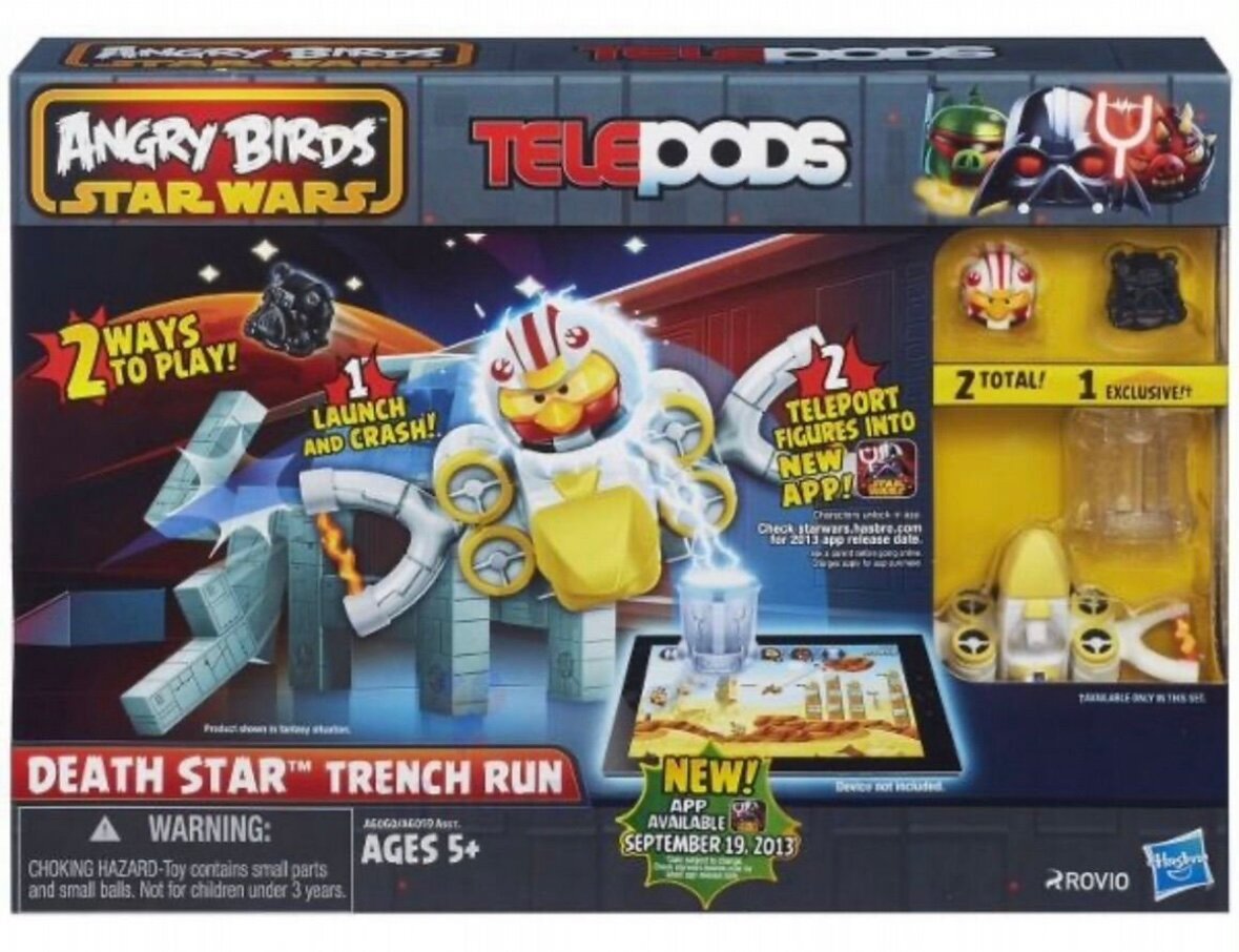 Hasbro Star Wars TelePods Игровой набор Звезда Смерти Angry Birds Death Star Trench Run