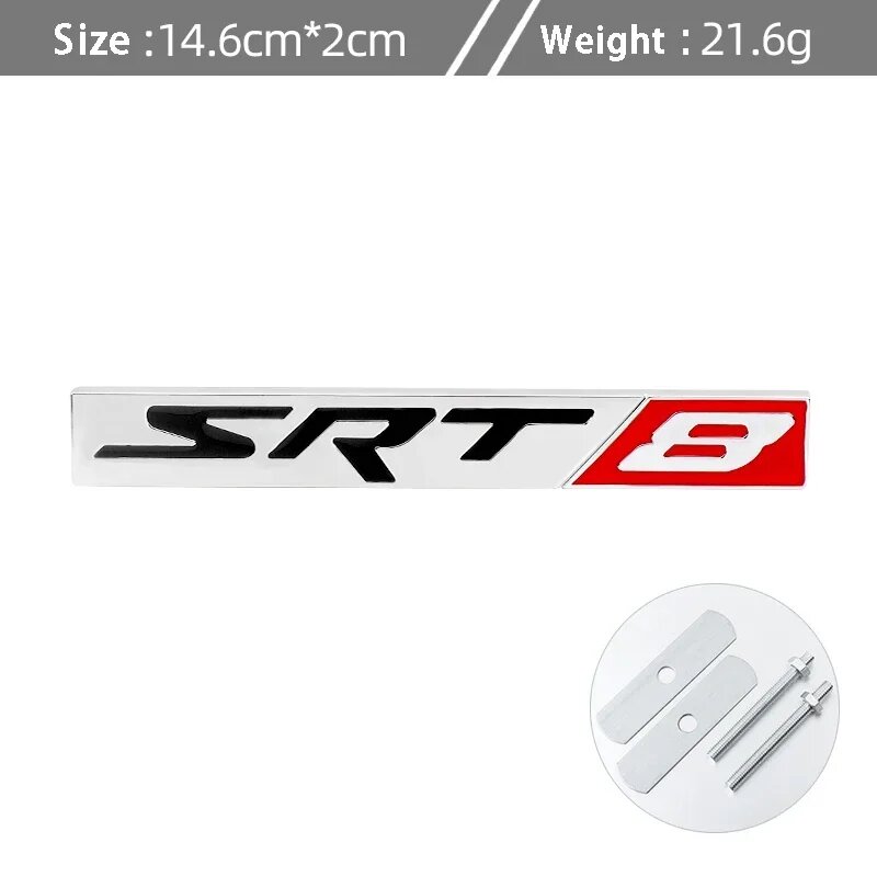 3D металлический значок Sxt6 Sxt8, наклейки с эмблемой для Dodge Charger Ram Caliber Journey Sxt8 Sxt6 Srt6 Srt8, аксессуары для стайлинга автомобилей