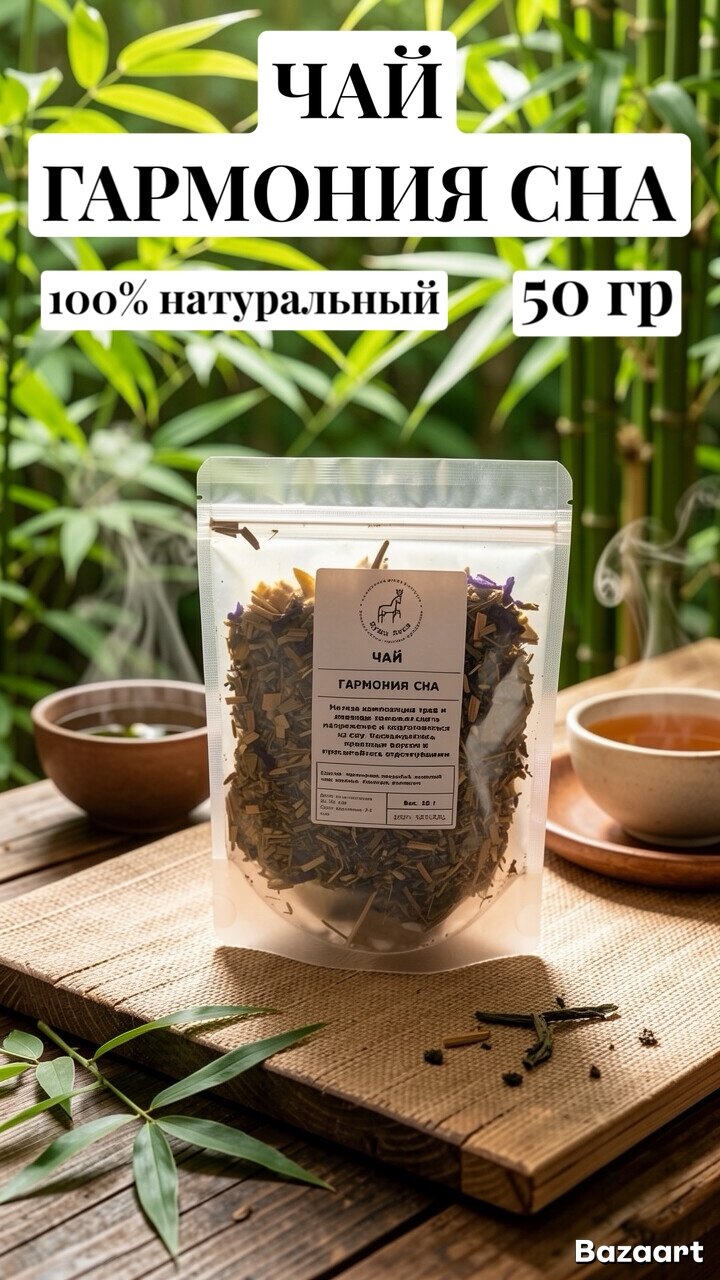 Чай натуральный травяной для хорошего сна сбор трав Душа леса