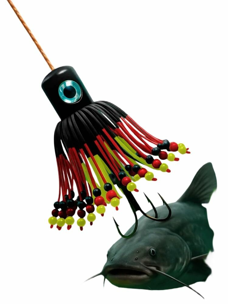 Тизер для рыбалки на сома, приманка блесна силиконовая, воблер для рыбной ловли 150 гр черный