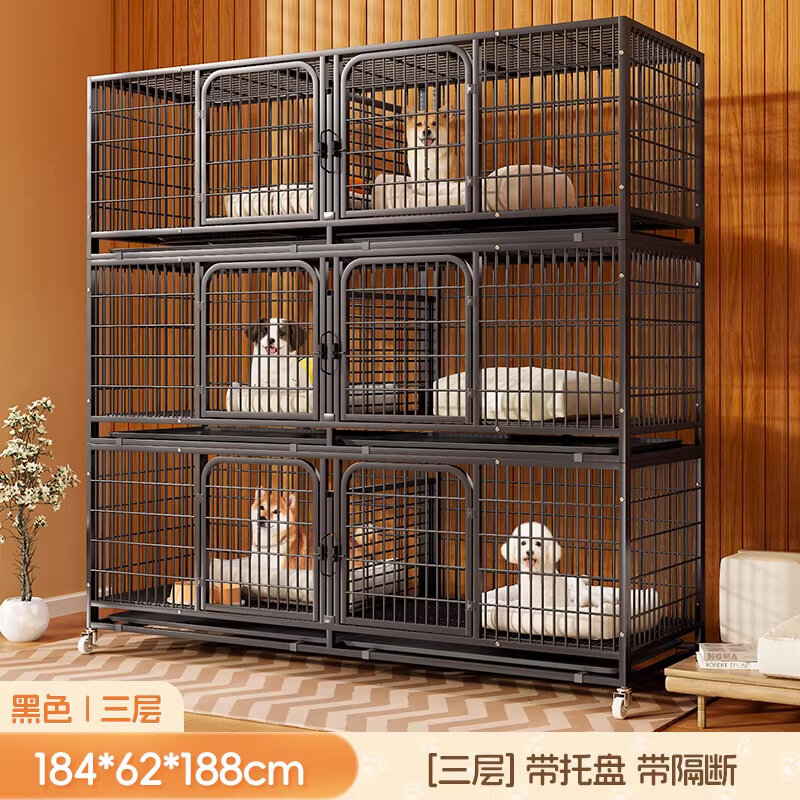 Клетка для разведения домашних животных, домашняя клетка-вилла с просторным пространством, одна спальня, одна гостиная, одна ванная комната, изоляционная клетка.