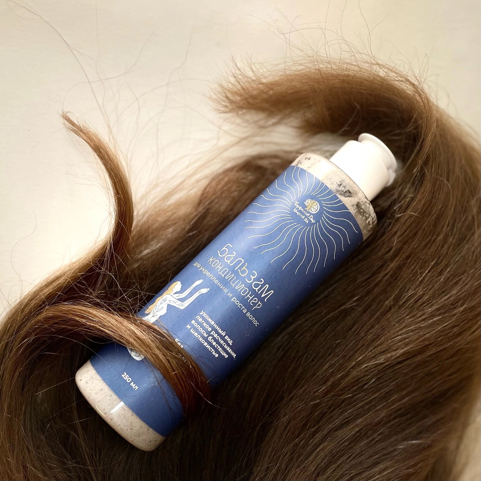 Бальзам-кондиционер Торфяной Дар Марий Эл, для укрепления и роста волос 250мл