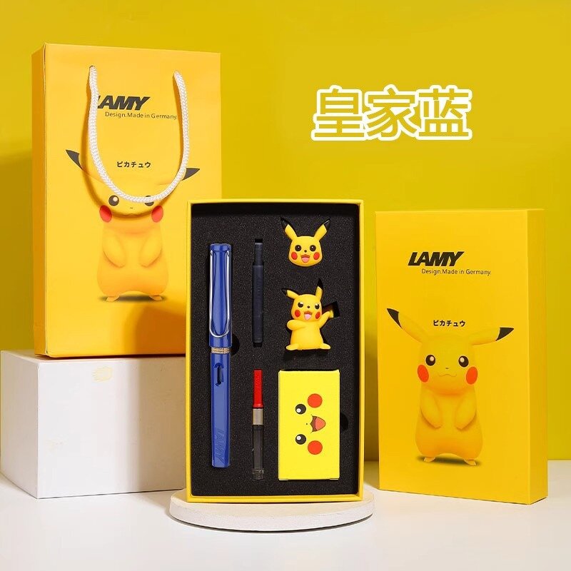 Немецкая перьевая ручка LAMY Hunter Pikachu в подарочной коробке, подарок для мужчин, женщин и студентов для практики письма, подарок на день рождения.