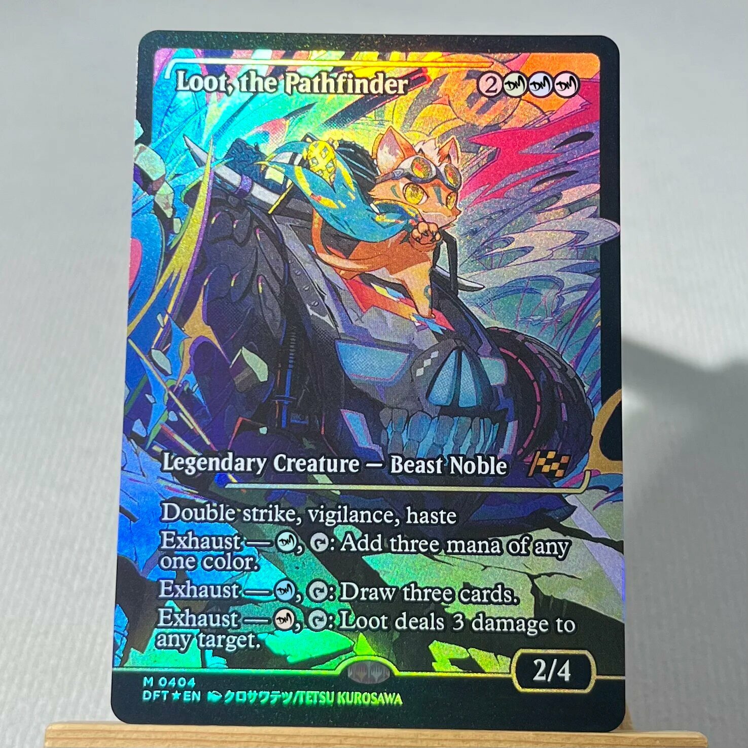 Коллекционная карта FDN DFT TDM FOIL6/002 TCG: Twinflame Tyrant, Twinflame Tyrant Sword of 404) DFT
