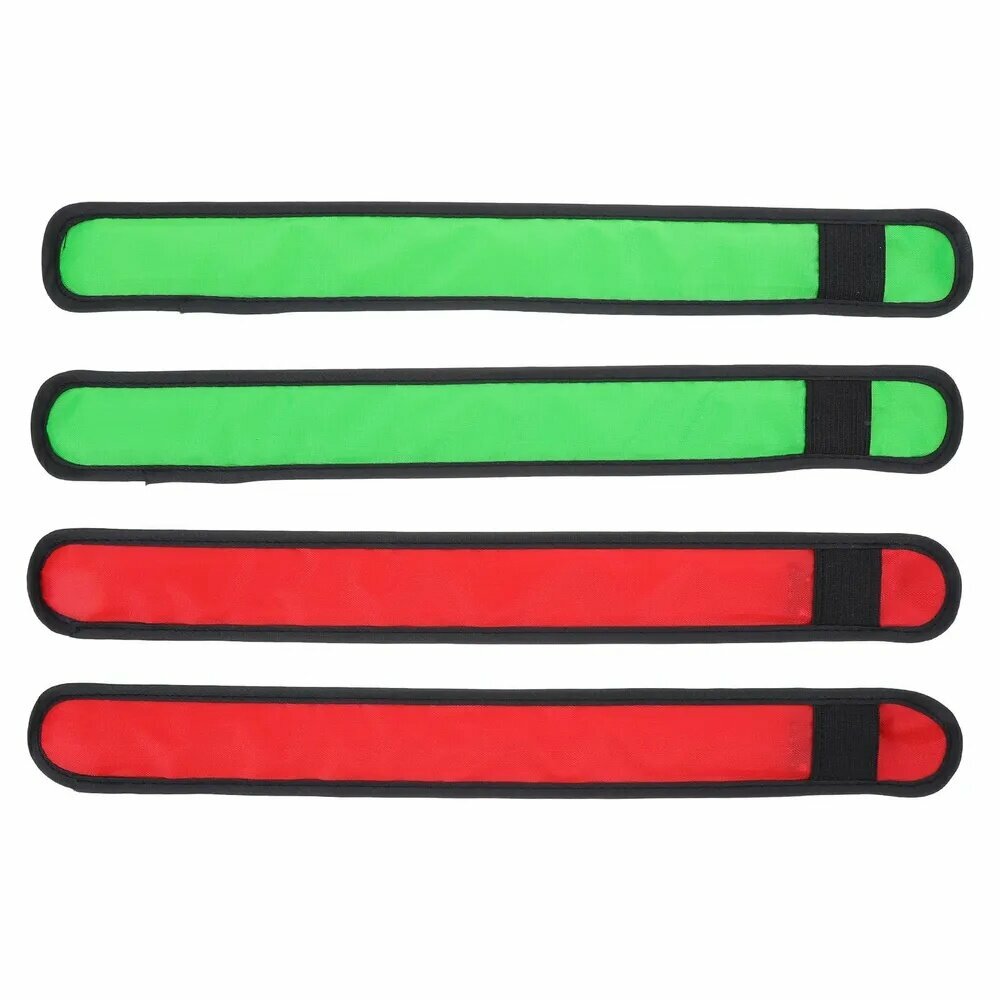 Светящиеся светодиодные повязки для ног лошади из дышащей ткани, 4 шт, для фиксации при ночных выездах