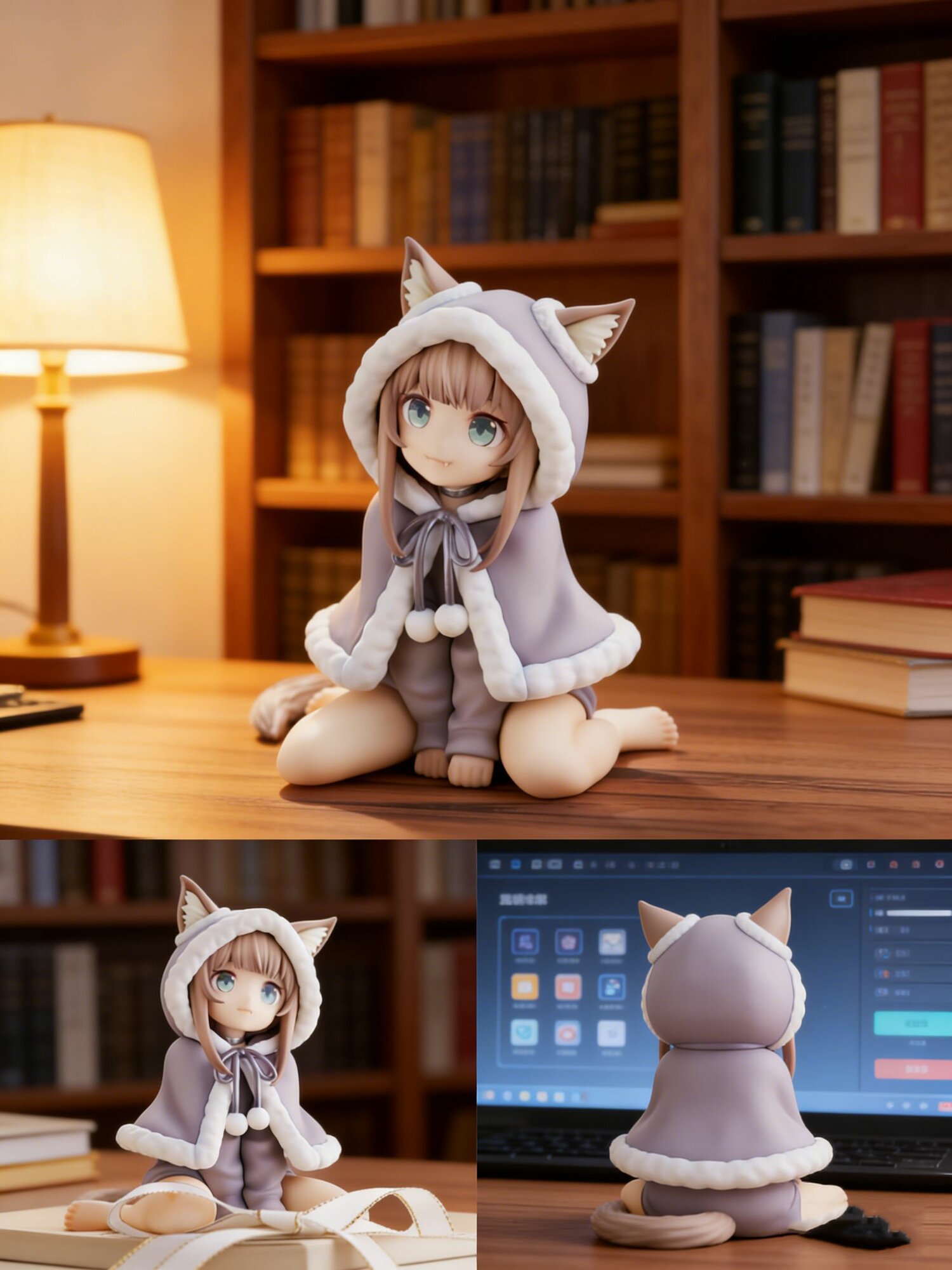 Аниме фигурка Kinako Palette Presen "Uchi no Neko ga Onnanoko de Kawaii" 12cm