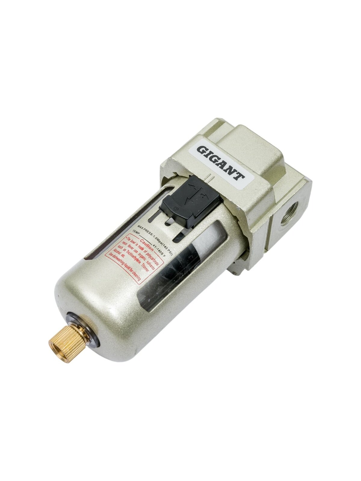 Фильтр-влагоотделитель для компрессора (1/4; 1500 л/мин; 10 бар) Gigant GAF3000-02