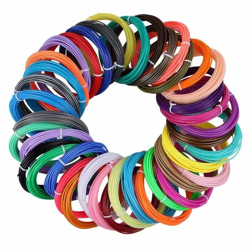 100 метров 1,75 мм PCL 3D ручка для пластика, филамент, набор из 20 цветов филамента