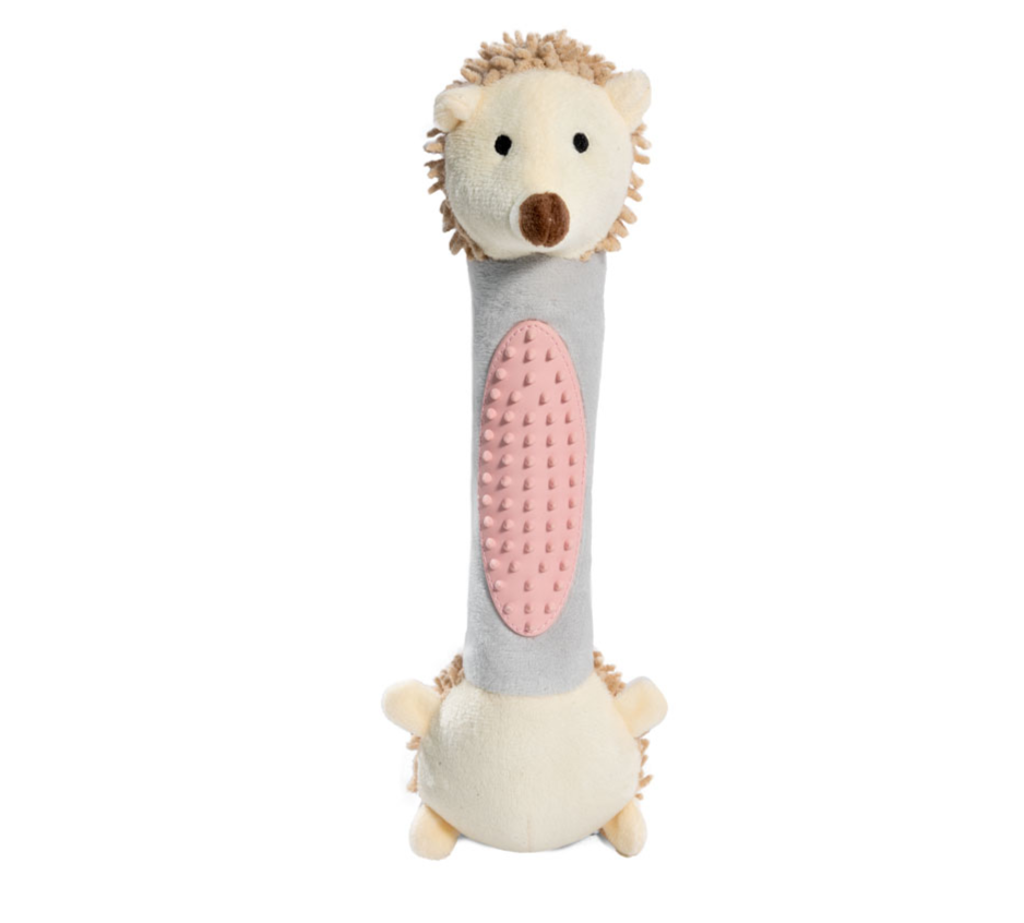 Игрушка для собак мягкая "Ежик с тренажером для зубов", 260мм, Triol