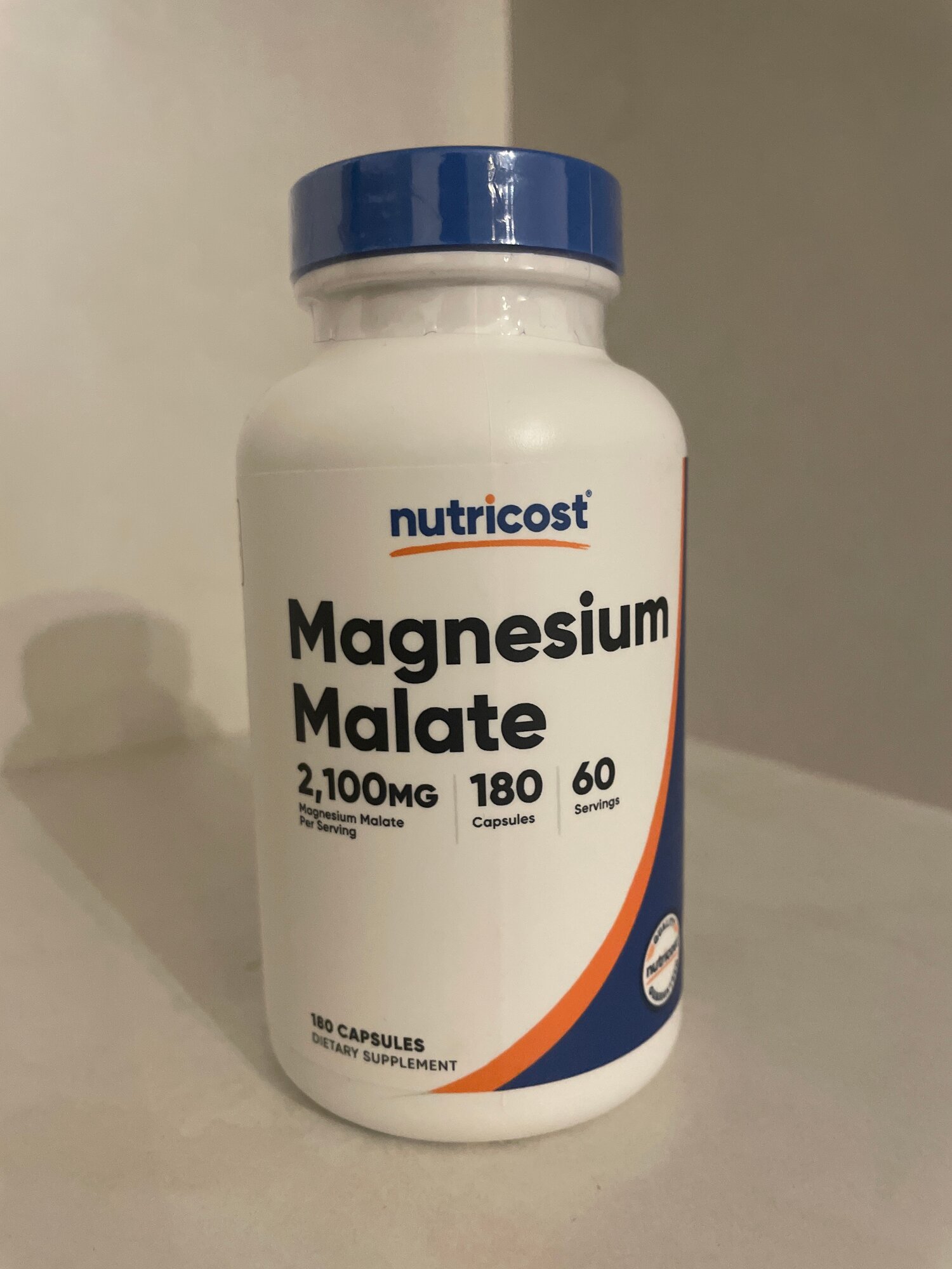 Nutricost, малат магния, 420 мг, 180 капсул (140 мг в 1 капсуле)