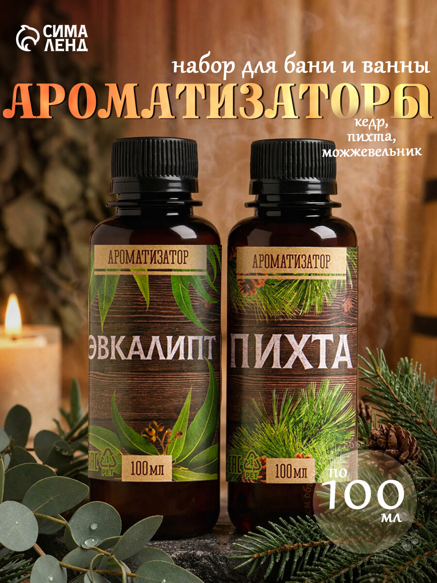 Ароматизатор 100 мл «Самому лучшему банщику», эвкалипт, пихта