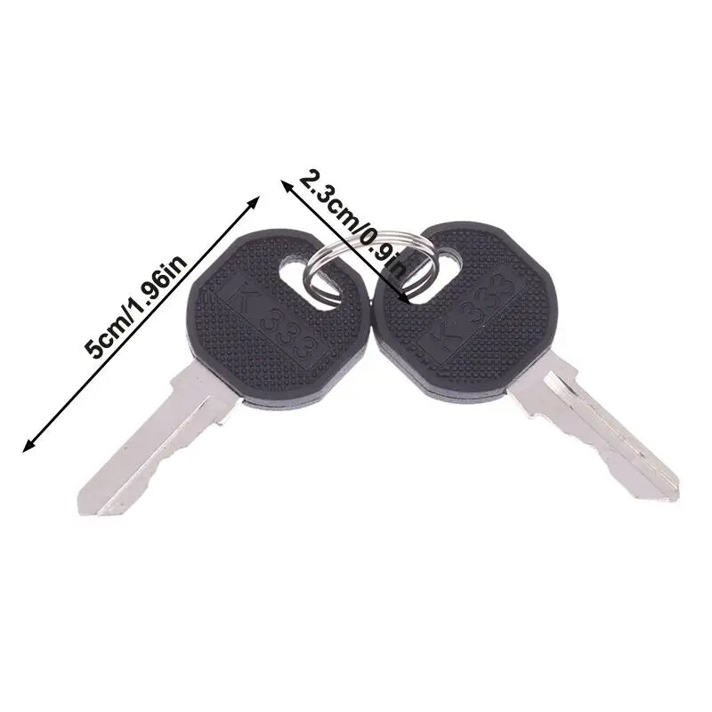 2 шт. K333 KEYS Ключ для шкафчика для каравана для Emka EK333 Elddis Передний ключ для газового шкафчика серии EK 333 MS300 Ключ для замка шкафа