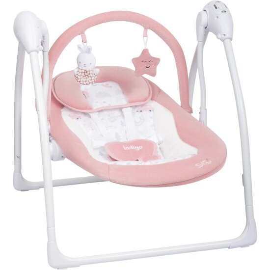 Электрокачели Indigo STAR light розовый