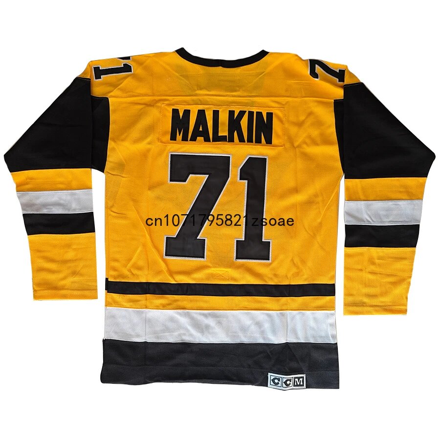 Хоккейная майка Malkin 71, желтая, XXXL