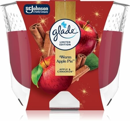Свеча Glade Warm Apple Pie, ароматическая, 204 г