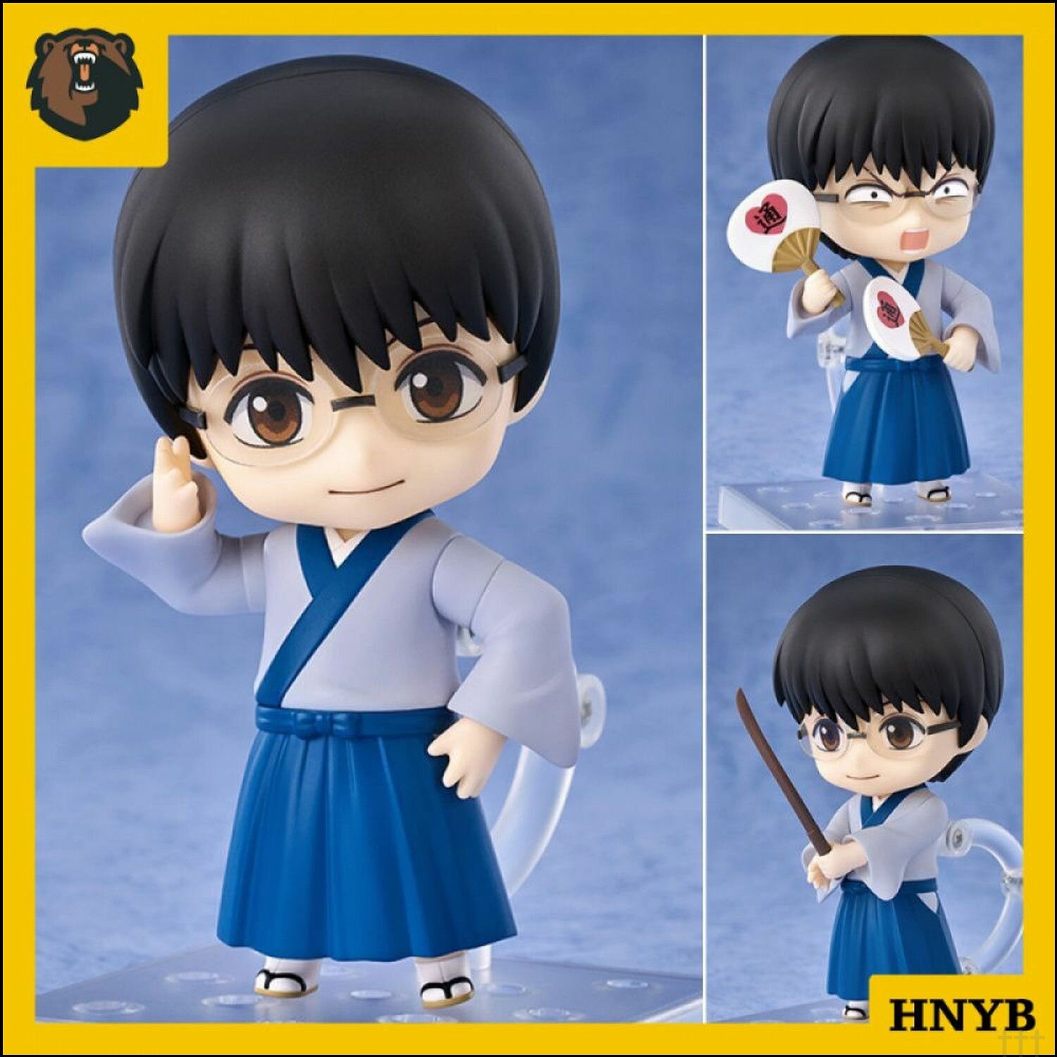 Фигурка Гинтама Шинпачи Шимура / Gintama Shinpachi Shimura Нендороид Подарки для болельщиков (10см) 2458