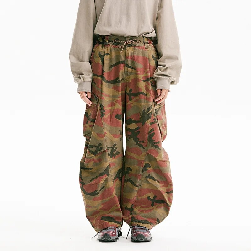 Мужские камуфляжные брюки-карго EMAIGI, размер M, цвет 1373 Red camouflage