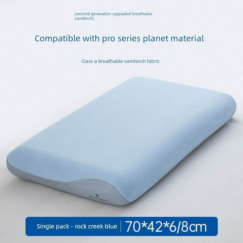 Подушка для глубокого сна PRO с эффектом памяти, 70x42x10 см, однотонная, отельная, Planet Pillow, 2-го и 3-го