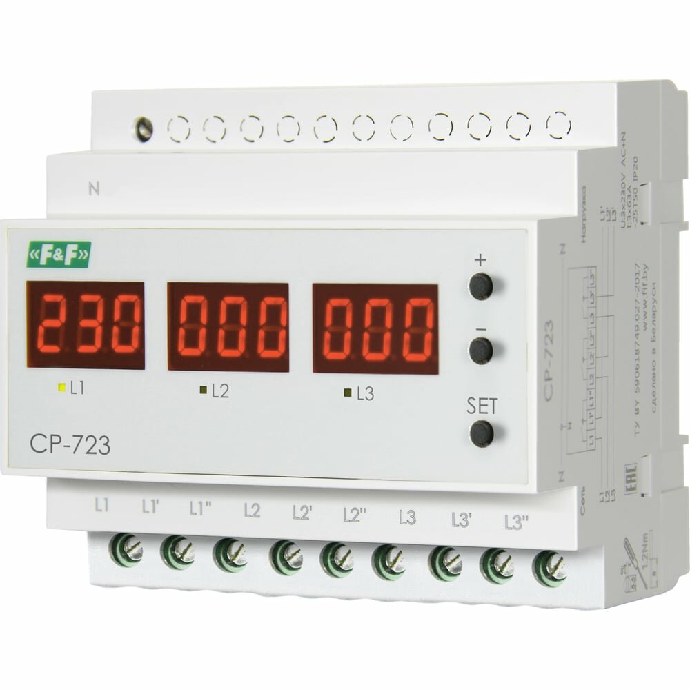 Реле напряжения F&F Евроавтоматика CP-723 EA04.009.015