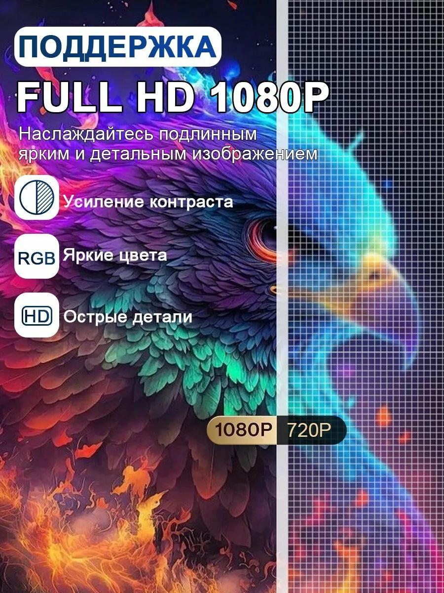 Проектор, 1LCD, белый — фото 1