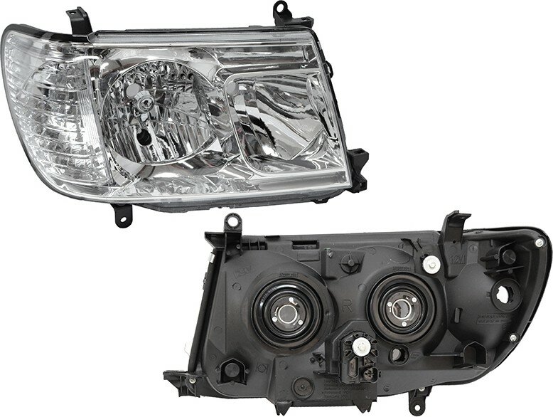 Фара SAT ST-212-11H9R-LD-EM Toyota Land Cruiser J100 05-07 справа/ Галоген/ С электрокорректором