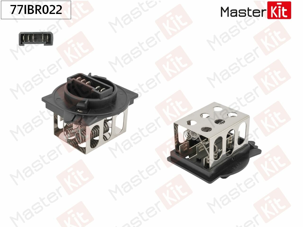 Резистор вентилятора Peugeot 306 7B N3 N5 PARTNER 5 1993 - 2015 MASTERKIT 77IBR022