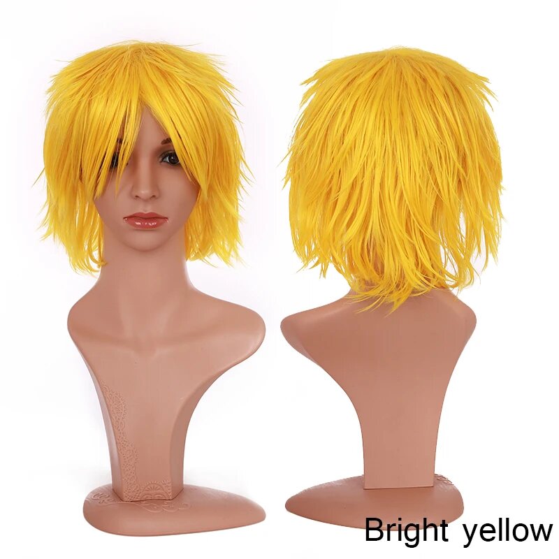 Желтый парик для косплея BENIHAIR