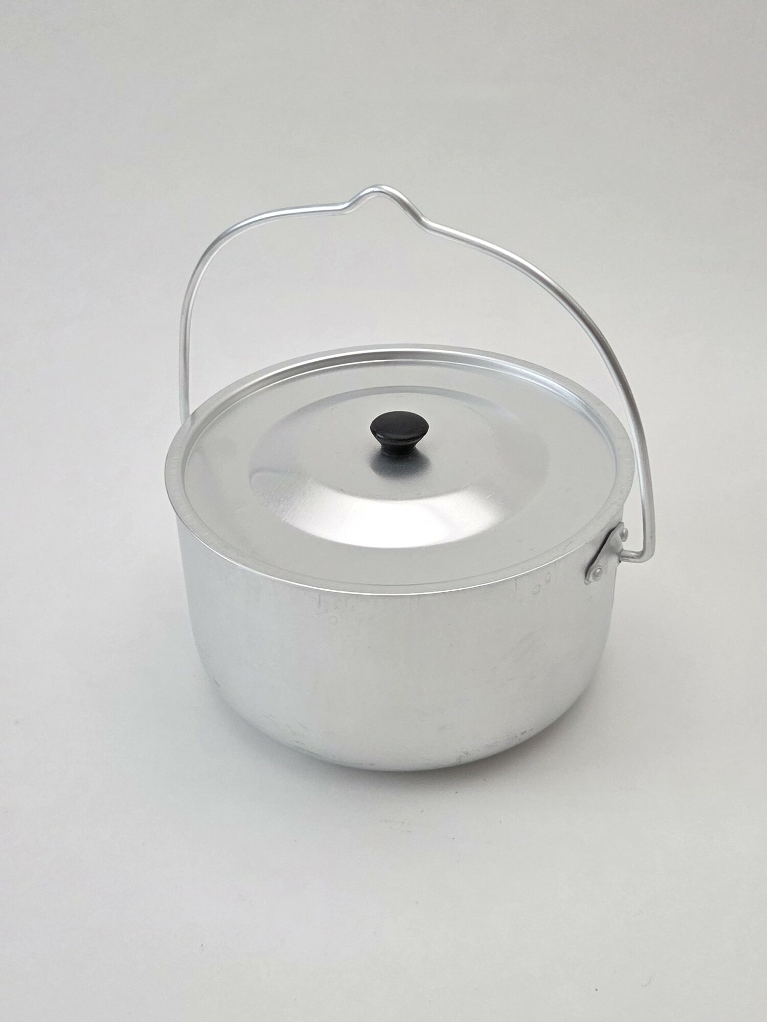 Походный котелок 3л, туристический, костровой, алюминиевый, с крышкой