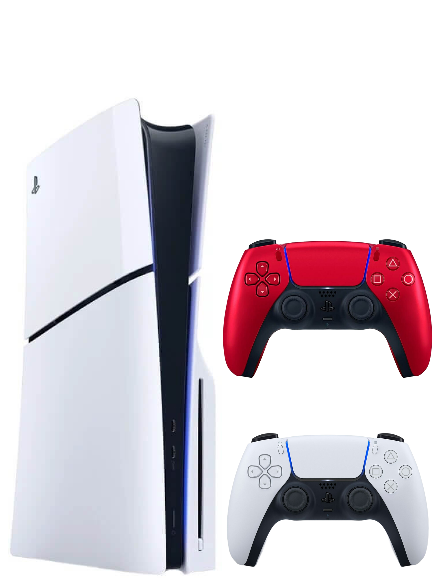 Игровая приставка Sony PS 5 Slim Disc,1ТБ(с дисководом)+2-ой геймпад(Vulcanic Red)
