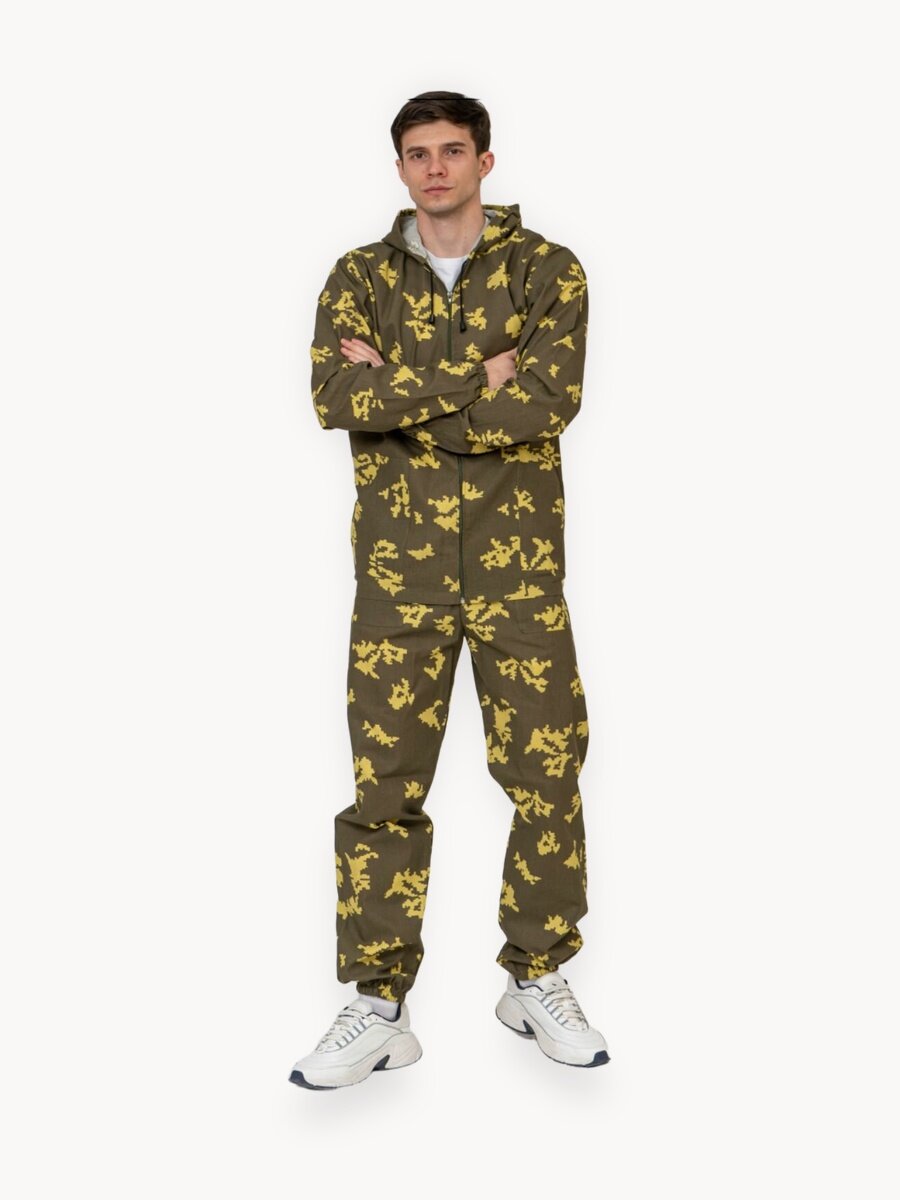 Костюм камуфлированный для рыбалки и активного отдыха ПромДизайн (куртка+брюки), 100% хлопок, 44-182RU