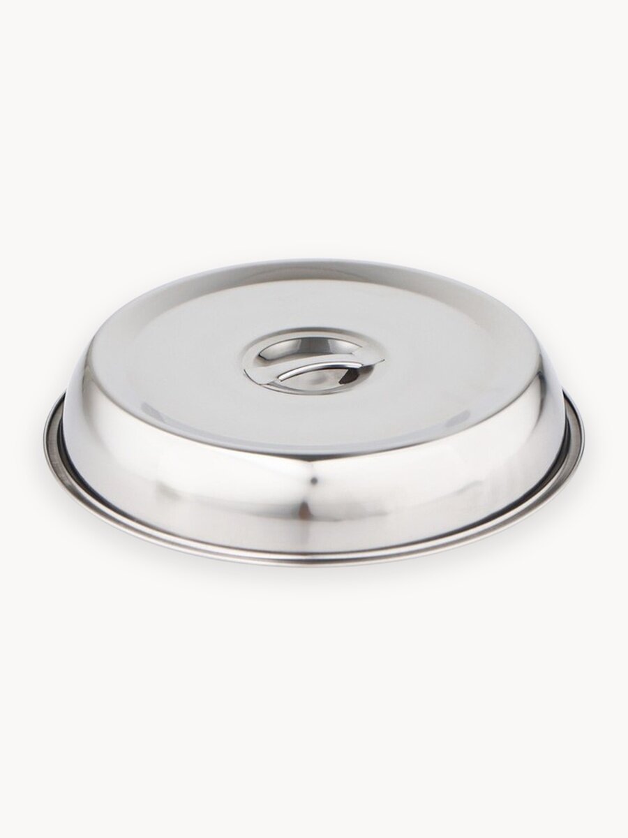 Крышка-клош SKYPHOS, нержавеющая сталь, 24х4 см, серебристый хром