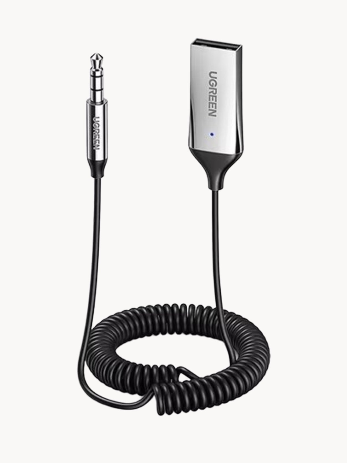 Aвтомобильный Bluetooth AUX адаптер, ресивер 3,5mm AUX-USB Ugreen CM309 (70601) Bluetooth v5.3.