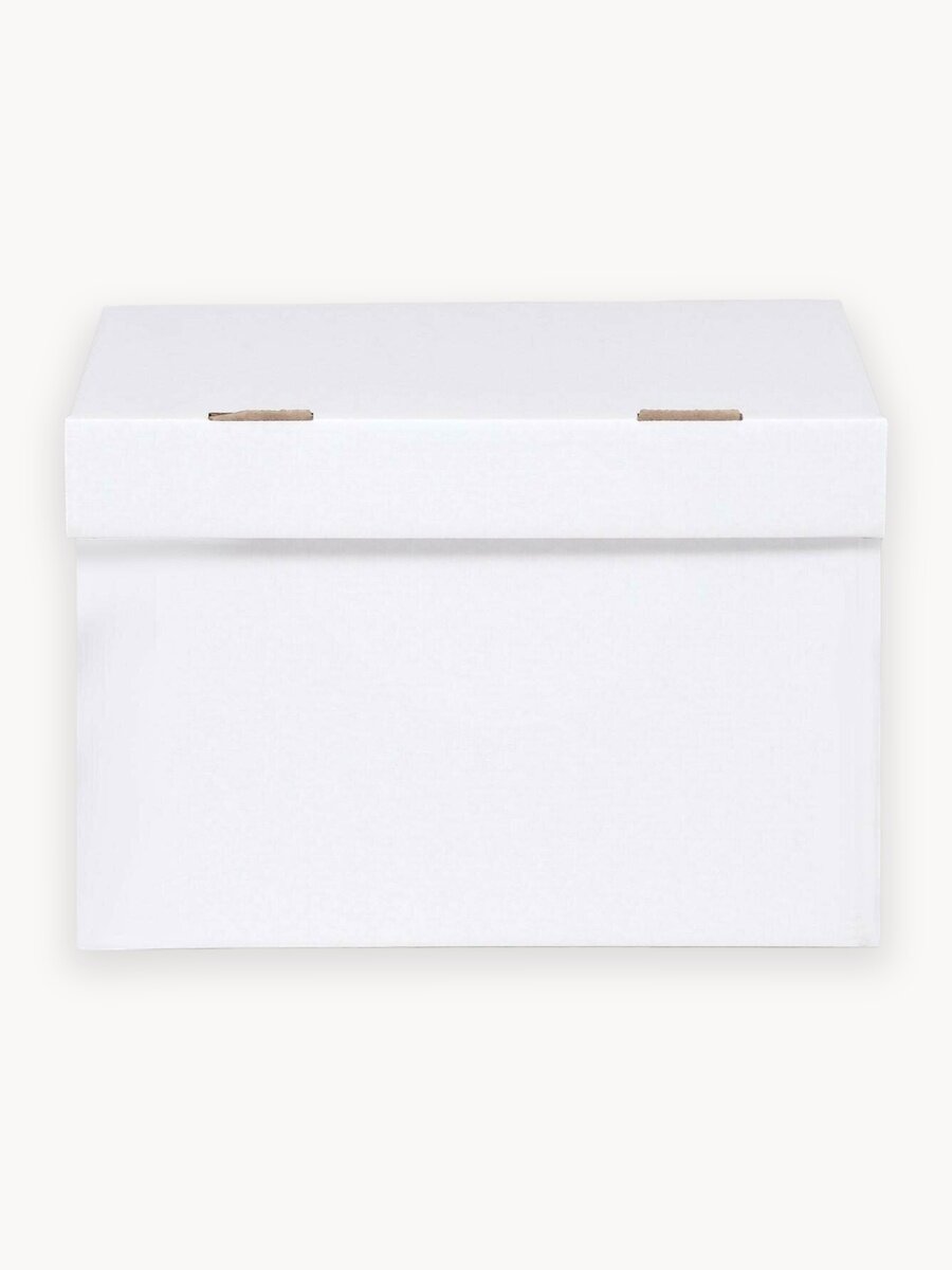 Коробка для хранения UPAK LAND "А4", белая, 32,5 x 23,5 x 23,5