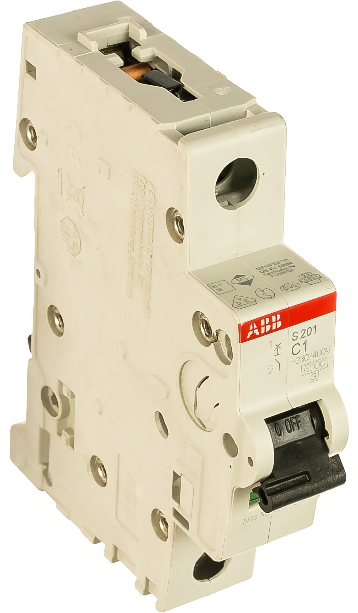 Автоматический модульный выключатель ABB 1п C S201 6кА 1А 2CDS251001R0014