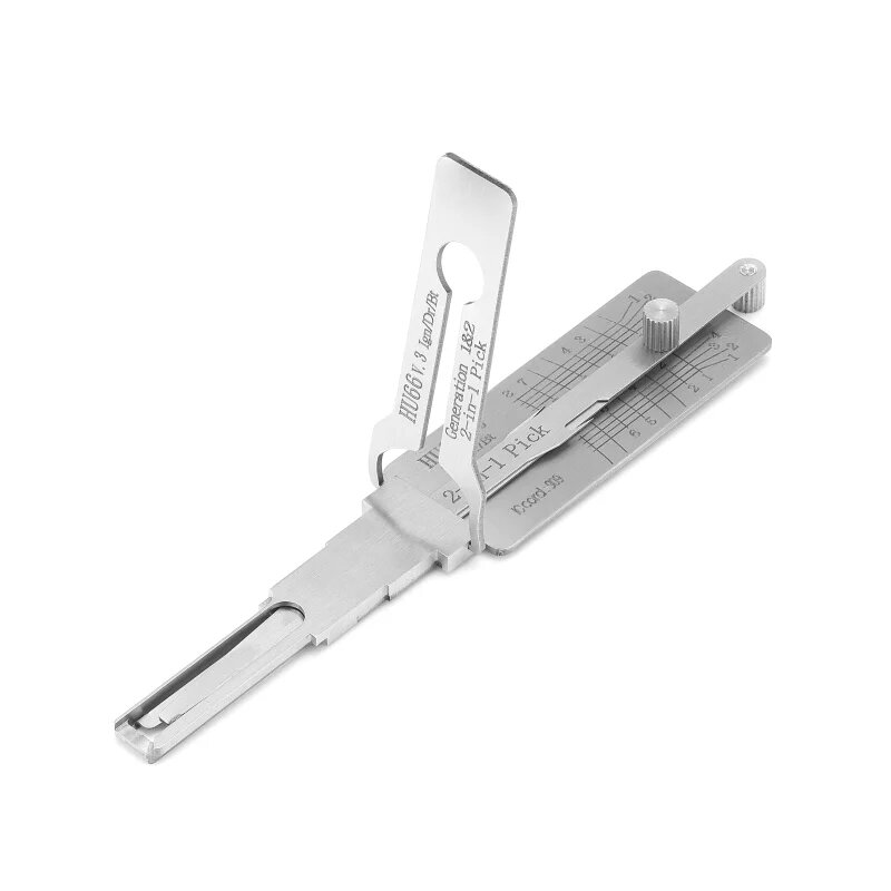 Новый набор отмычек 2-в-1 из нержавеющей стали Master Key Decoder SS001 Pro/SS002 Pro/SS003/SS003R/HU66/KW1/KW5R52/R52L/SC1/SC4