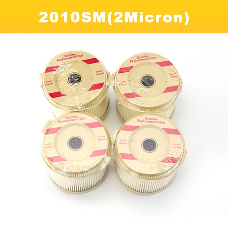 Фильтрующий элемент 2010SM 2010TM 2010PM для RACOR 500FG/FH, дизельный двигатель, сменный сепаратор воды 2 10 30 микрон, 4 шт. 2010SM