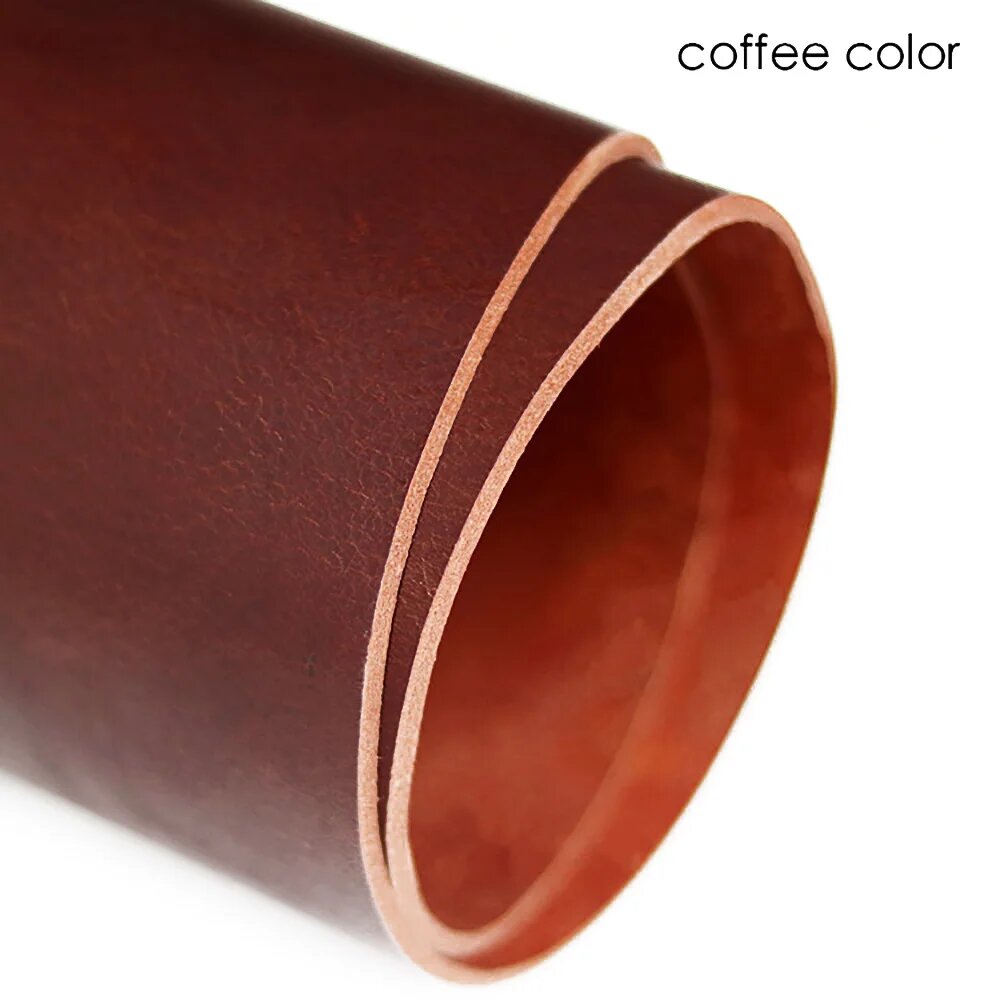 Коричневая кожа растительного дубления 30x15см, Coffee