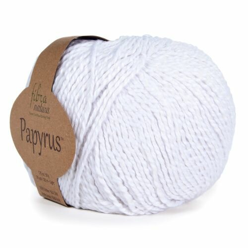 Пряжа Fibra Natura Papyrus 229-01 (5 мотков по 50г/120м) белый