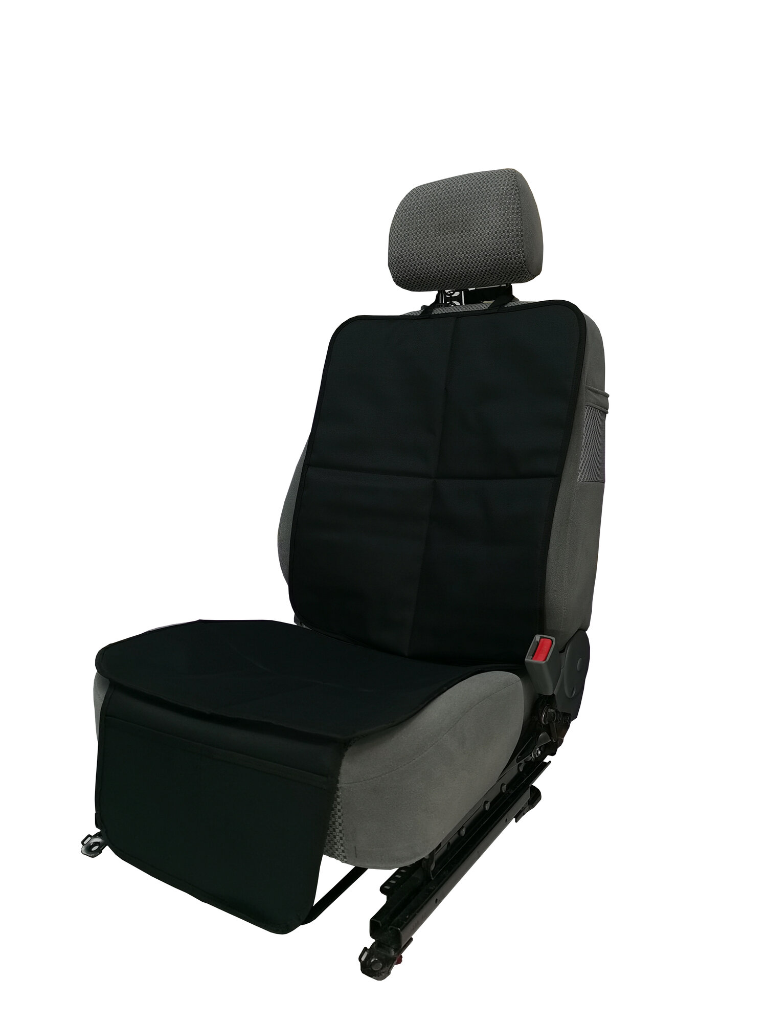 Накидка защитная под детское автокресло "AvtoPoryadok", с высокой спинкой черная