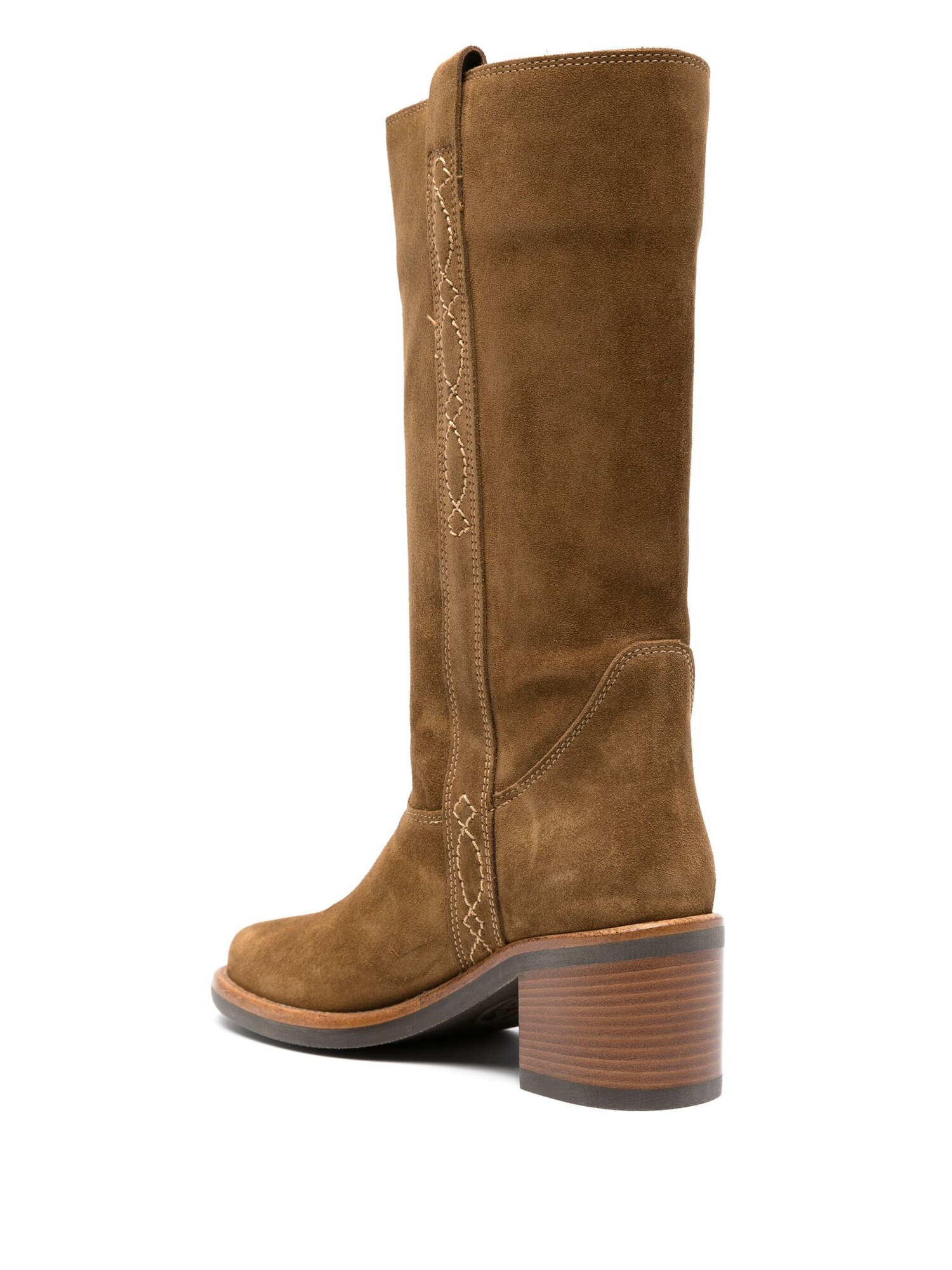Ботинки ASH 60mm suede leather boots, размер 39, коричневый — фото 1