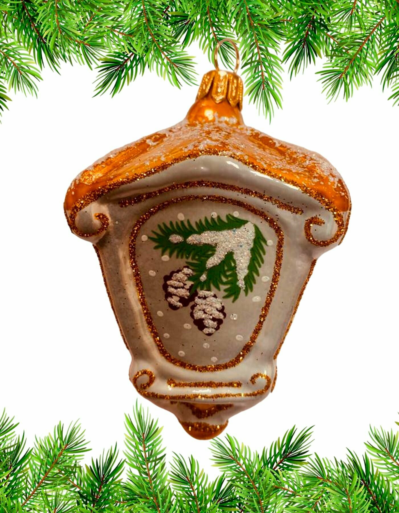 Игрушка на елку Фонарь Ветка