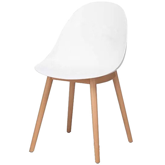 Стул Vid белый, с деревянными ножками
