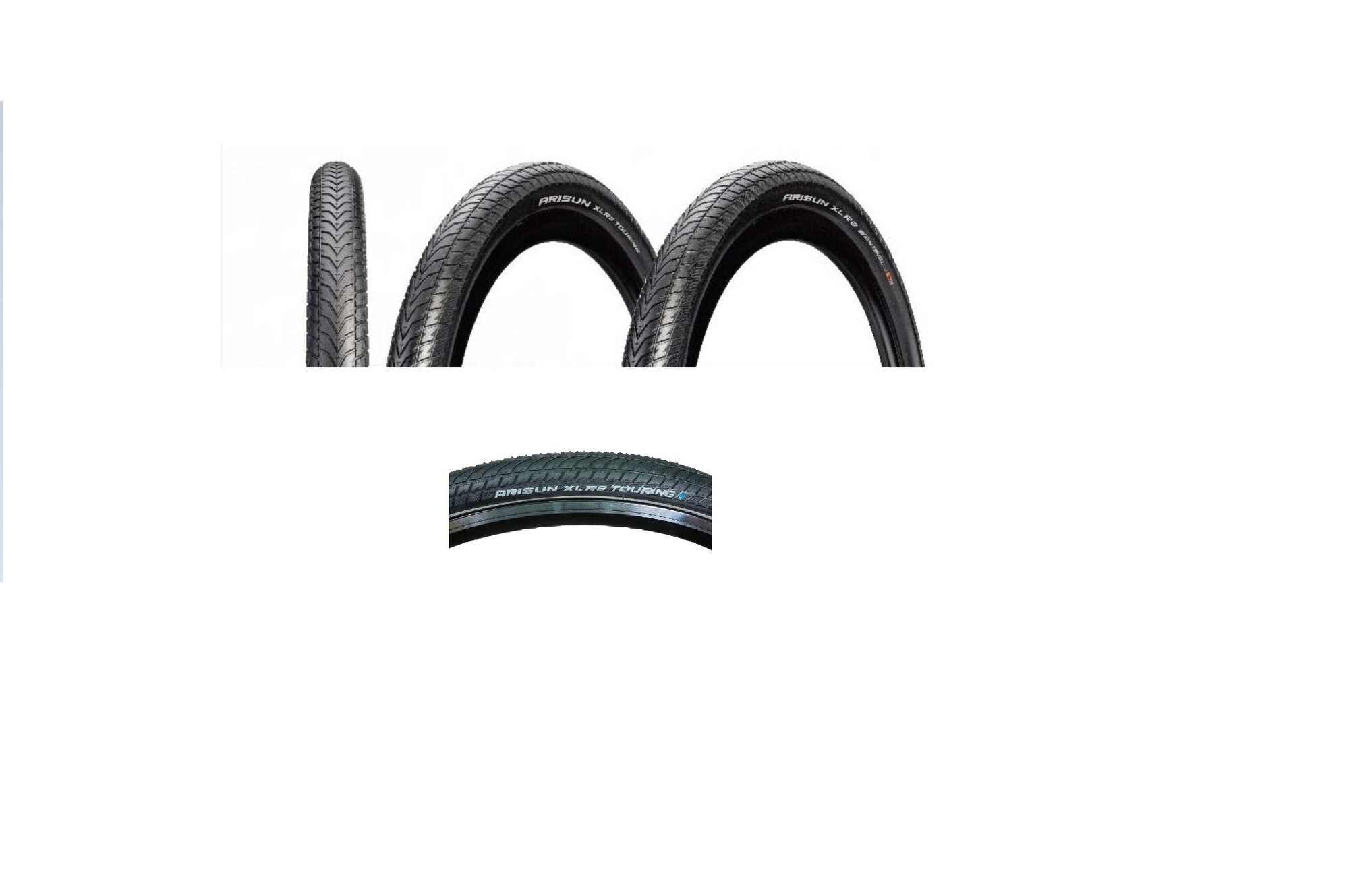 Покрышка ARISUN 700x38C (40-622), XLR8 TOURING, CITY / URBAN, KD, Светоотраж. полоса, Wire, 60TPI чер