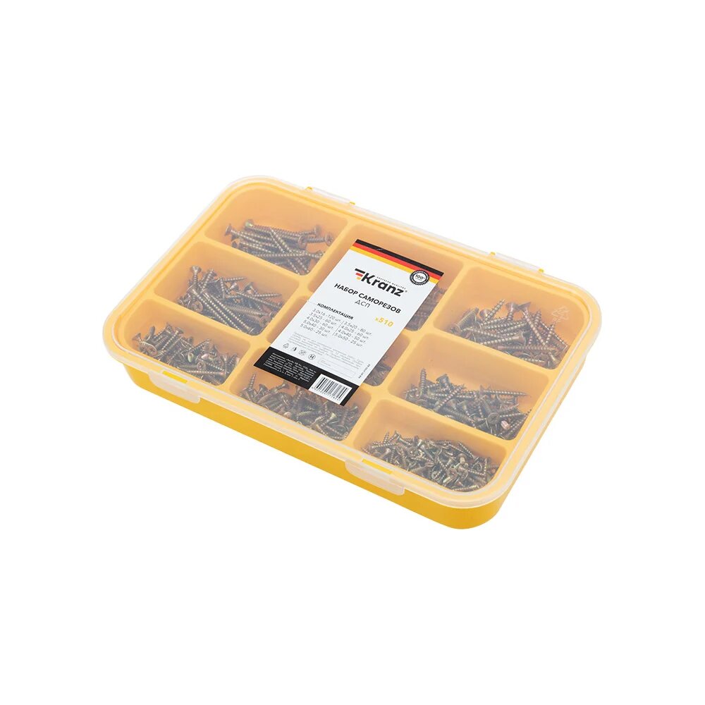 Набор саморезов для ДСП KRANZ 510 шт. KR-01-3101-02