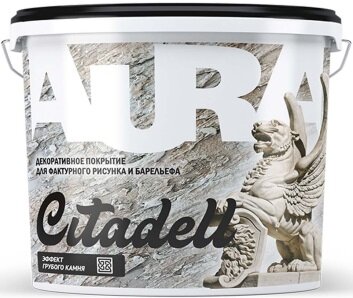 Декоративная Штукатурка Aura Dekor Citadell 8кг для Фактурного Рисунка и Барельефа с Эффектом Глубокого Камня.